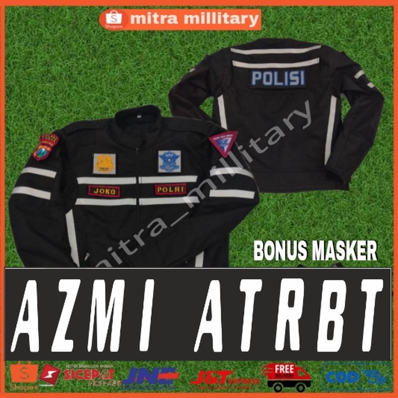 Jual JAKET POLISI CORDURA ORIGINAL PATWAL/LANTAS/TOURING FULL BLACK ...