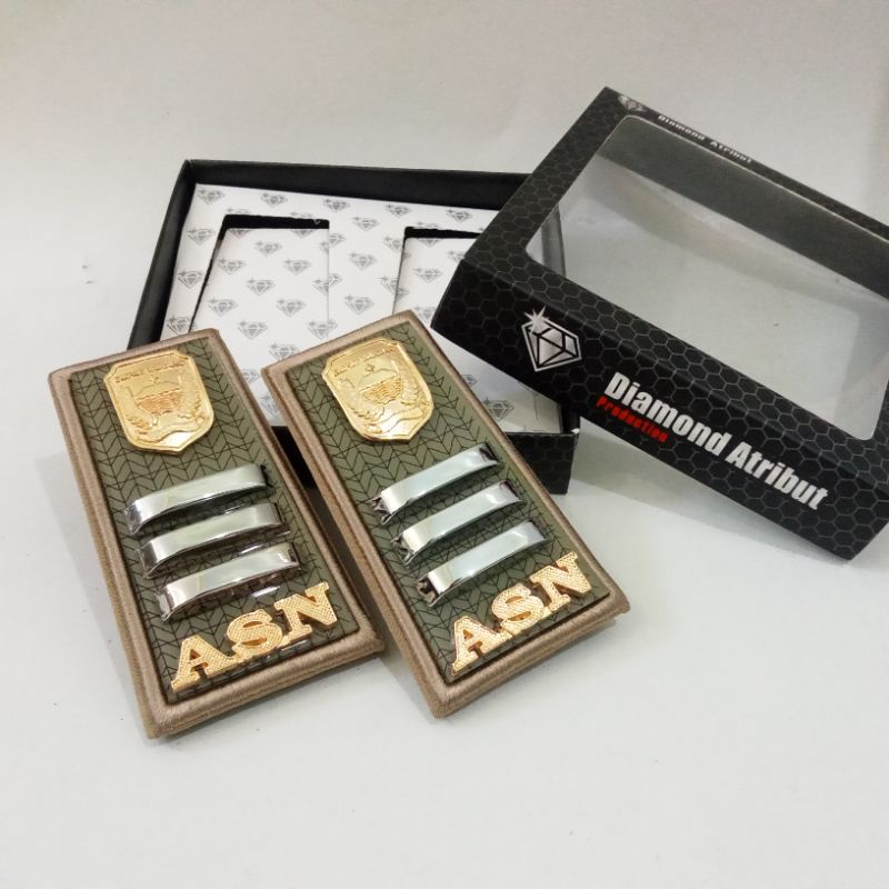 Jual Pangkat Pdh Asn Empat Lawang 2C Kain Akrilik Balok | Shopee Indonesia