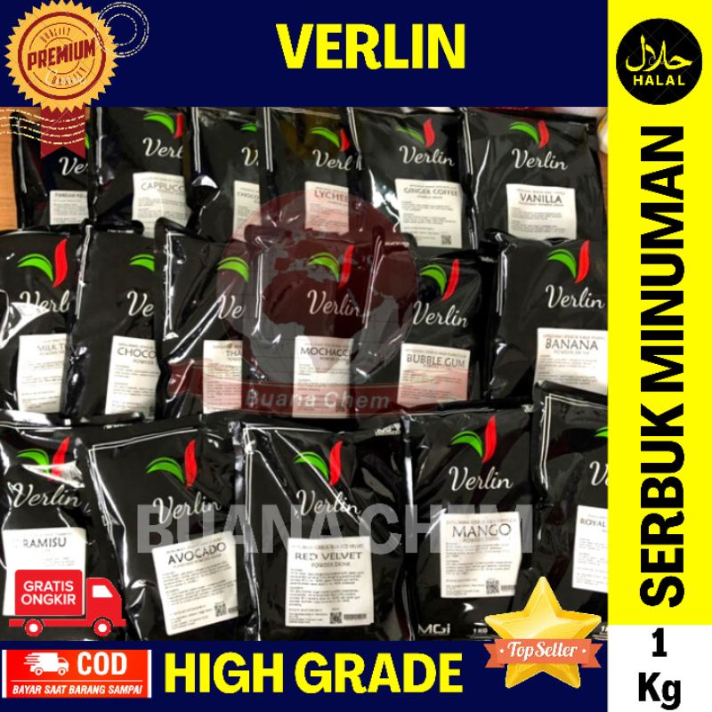 Jual Verlin Powder Drink 1kg Coffee / Minuman Serbuk Varian Kopi ...