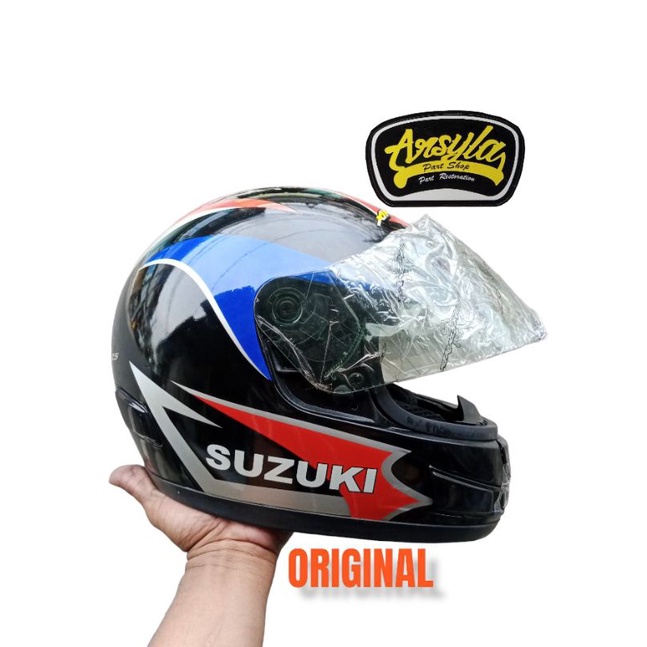 Jual helm full face original nos Suzuki Satria 2tak hiu lumba arhasi ...
