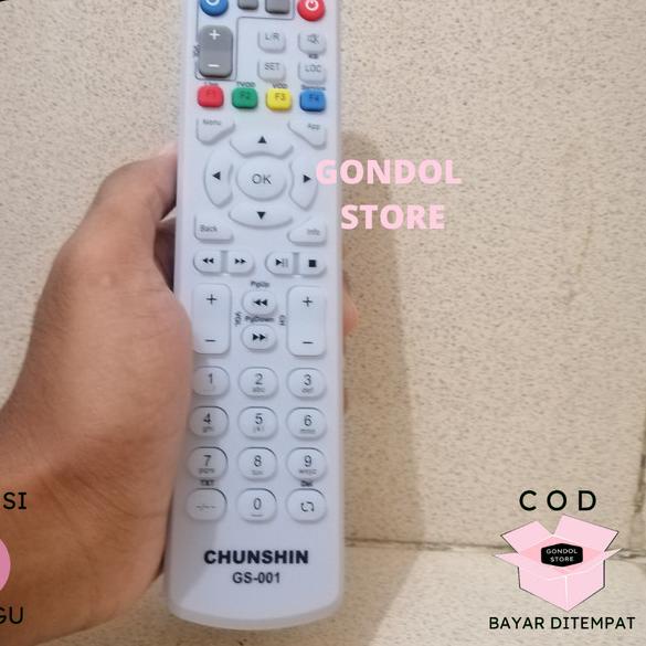 Jual REMOTE TV INDIHOME CHUNSHIN STB RECEIVER GS-001 PUTIH | Shopee ...