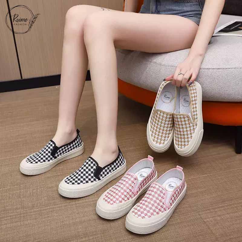 Jual Sepatu Slip on Wanita Import Sepatu trendy Wanita Terbaru - 2206 ...