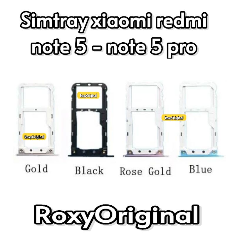 Jual Simtray simlock slot kartu tempat sim xiaomi redmi note 5 / note 5 ...