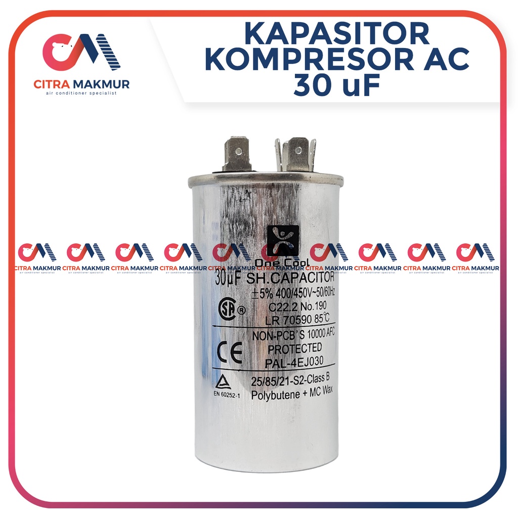 Jual Kapasitor AC 30 uf Capasitor Outdoor Air Conditioner Kompresor ...