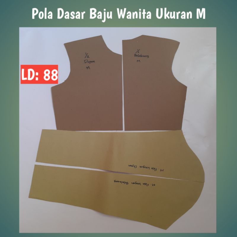 Jual Pola Dasar Baju Wanita Ukuran M | Shopee Indonesia