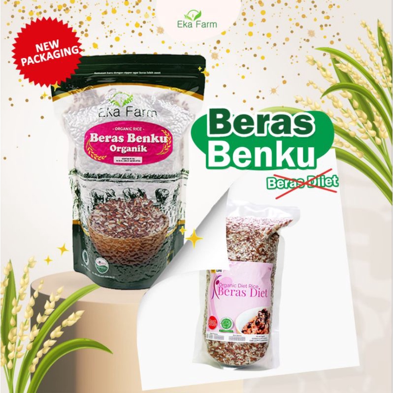 Jual Beras Benku / Diet / Diiet Organik Eka Farm 1Kg | Shopee Indonesia