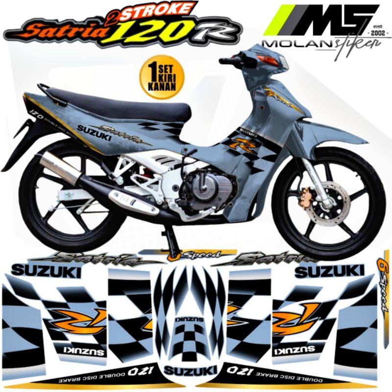 Jual Decal Sticker Striping Variasi Motif Ori Satria R 120 SE KENNY ...