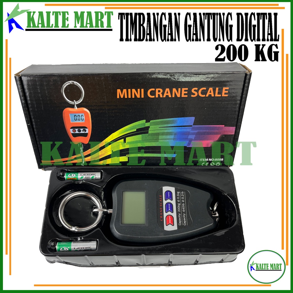 Jual Menarik!.. Timbangan Gantung Digital 200Kg Timbangan Gantung barang 200Kg | Shopee Indonesia