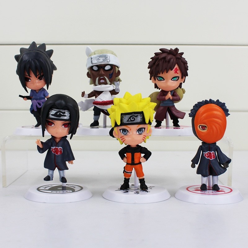 Jual Mainan Anak Action Figure Naruto 6 PCS / koleksi action figure ...