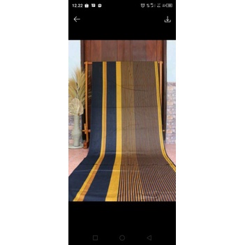 Jual KAIN LURIK ATBM GRADASI KUNING COKELAT HITAM 2M X 1M | Shopee ...