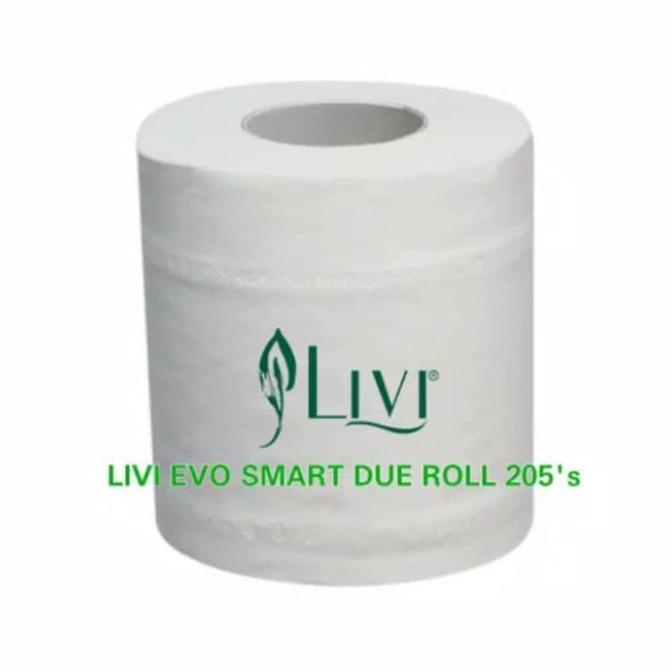 Jual LIVI ECO BATHROOM TISSUE SMART DUE 205 SHEETS | Shopee Indonesia