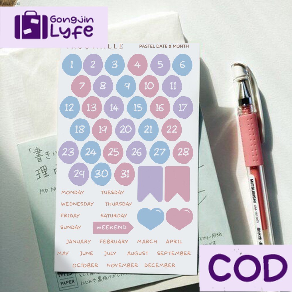 Jual [Gongjin] Cute Journal Sticker by TROUVAILLE STUDIO / Bullet ...