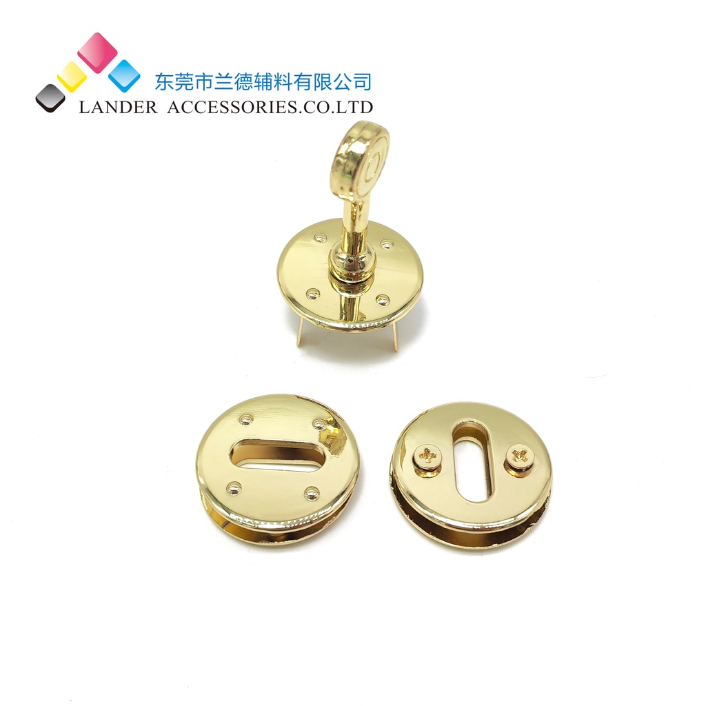 Jual Bag Lock Turn Lock kunci tas LANDER / XY-B03 / Shiny Brass ...