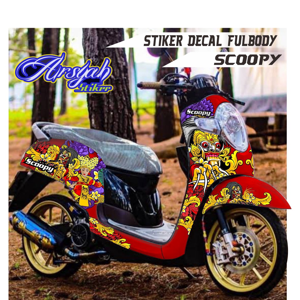 Jual Decal scoopy Barong full body Full Blok Decal Scopy Dekal New Fi ...