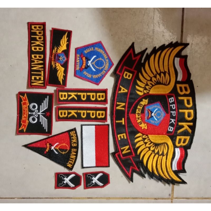 Jual logo bordir BPPKB Banten 1set | Shopee Indonesia