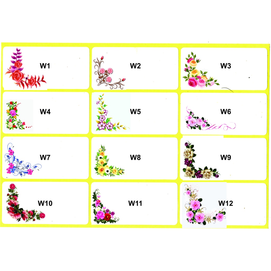 Jual Label Undangan 103 MOTIF | Shopee Indonesia