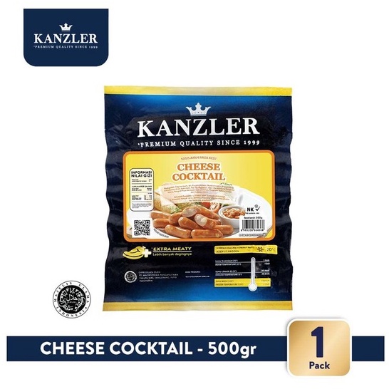 Jual Kanzler Sosis Cheese Cocktail Sausage 500G | Shopee Indonesia