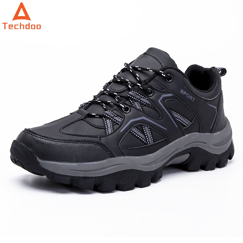 Jual Techdoo Sepatu Hiking Pria Olahraga Outdoor Sepatu Gunung Climbing ...