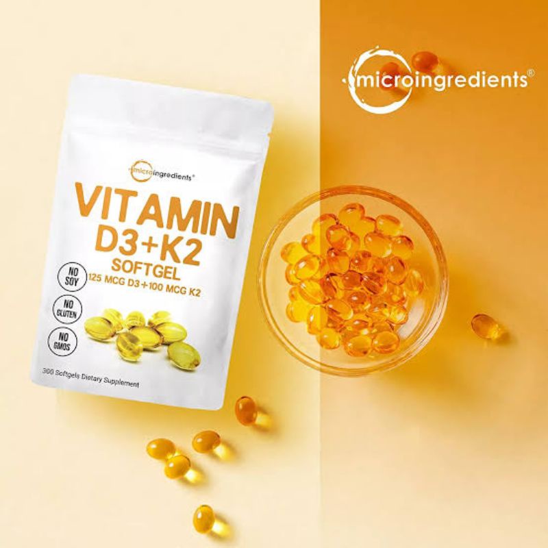 Jual Microingredients Vitamin D3 K2 5000iu Original Vitamin D3+K2 Micro Ingredients | Shopee ...