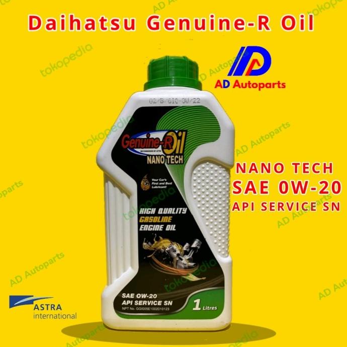 Jual Oli Mesin Original Genuine Oil Astra R Oil Nano Tech Sae 0W-20 Api ...