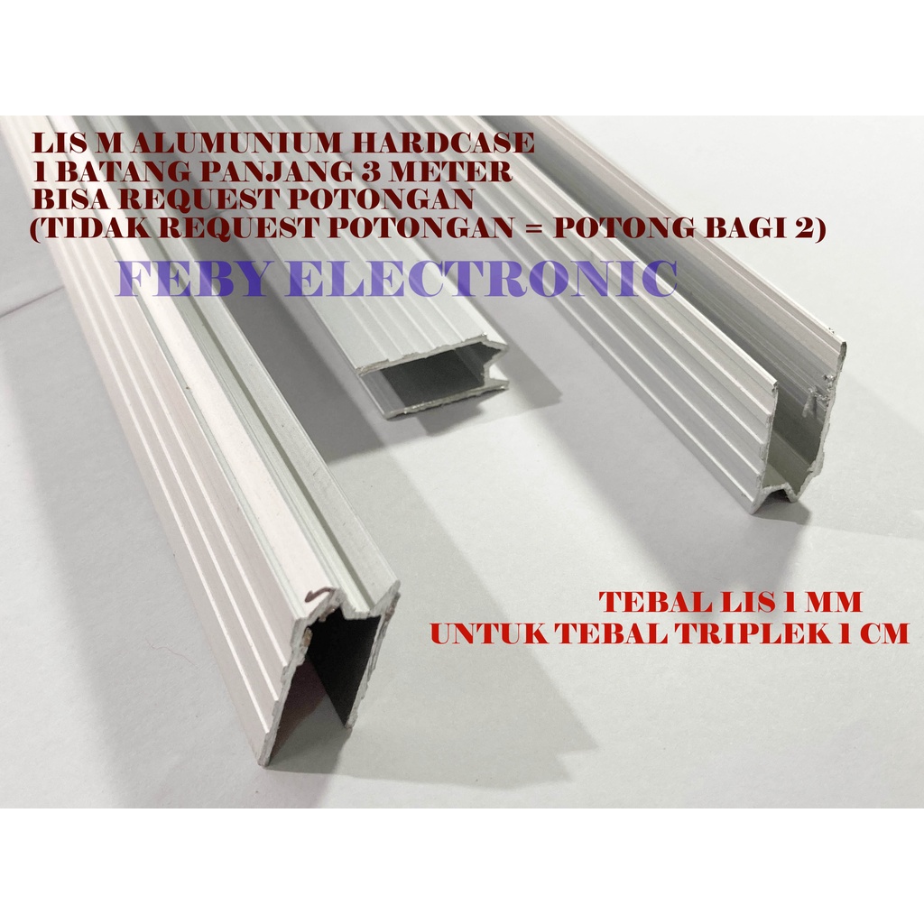Jual Lis M alumunium box hardcase siku harkes (1 batang 3 meter) list ...