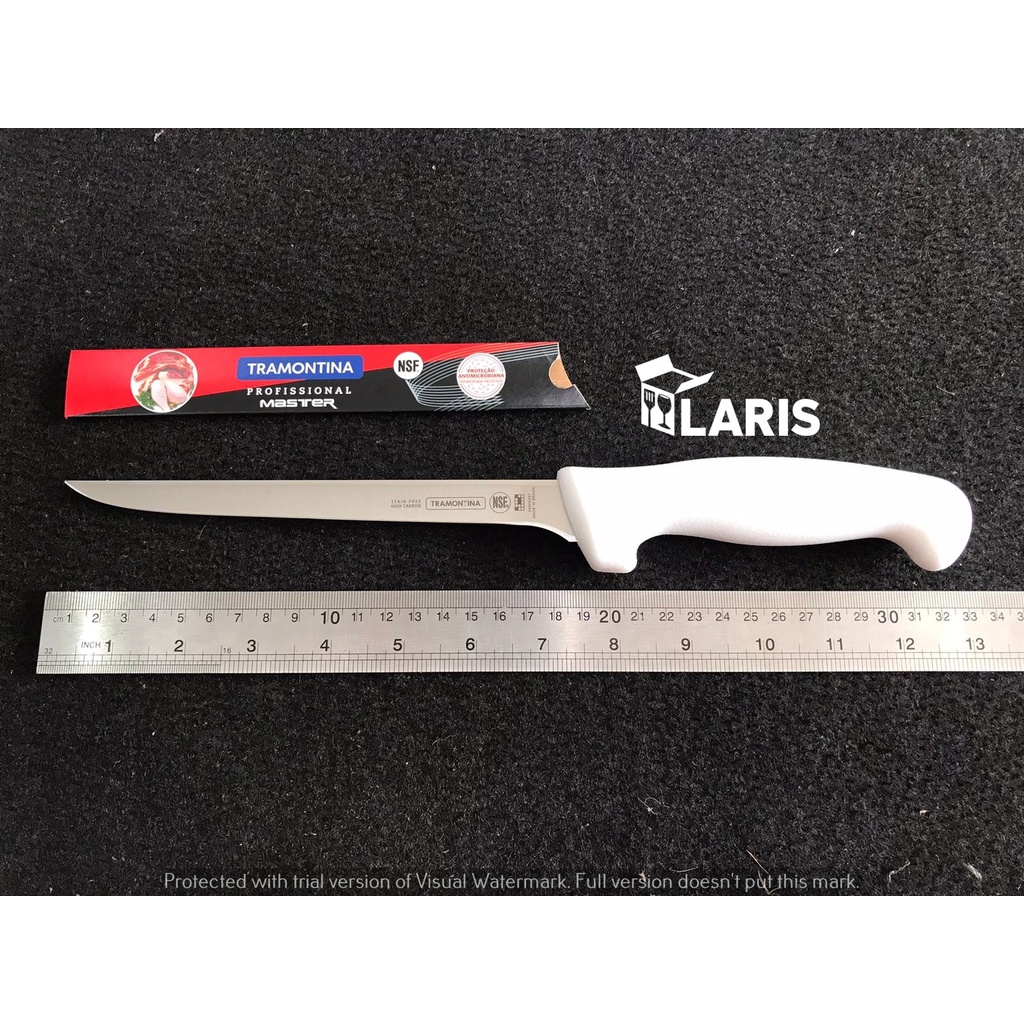 Jual ORI Brazil Pisau Boning Lurus Tramontina 7 Inch 24603/087 Pisau ...