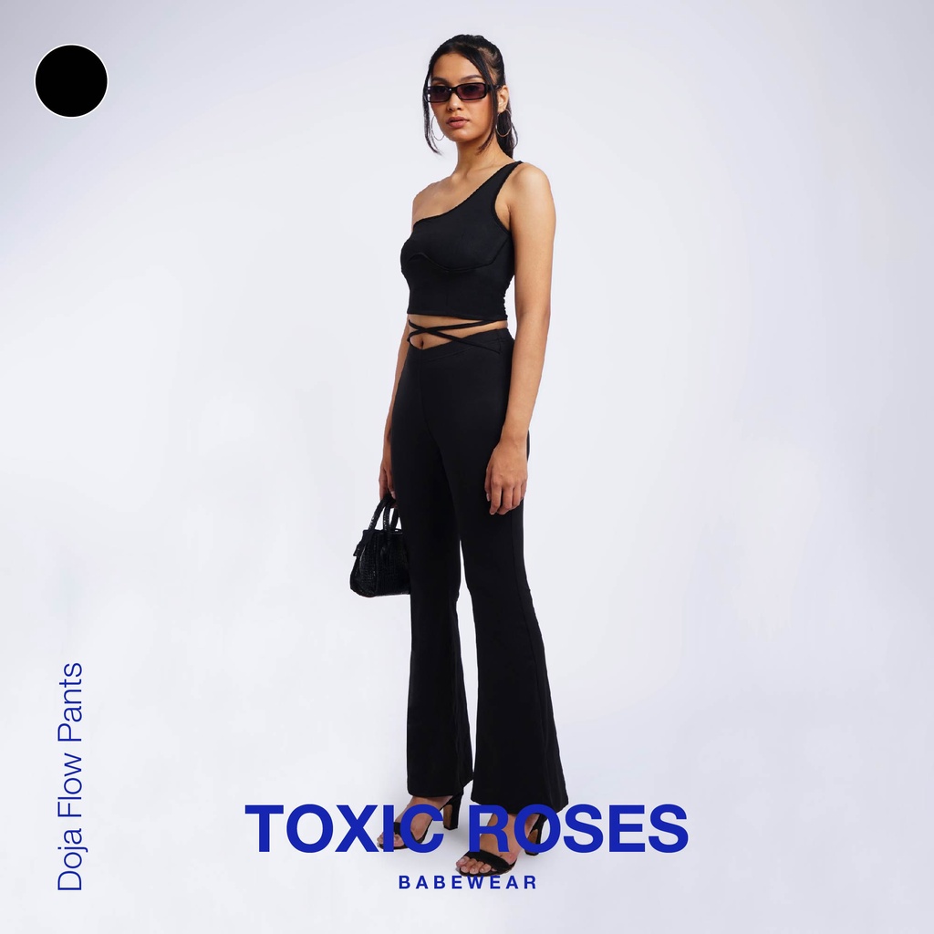 Jual TOXIC ROSES - Doja Flow Pants - Available in Black | Shopee Indonesia
