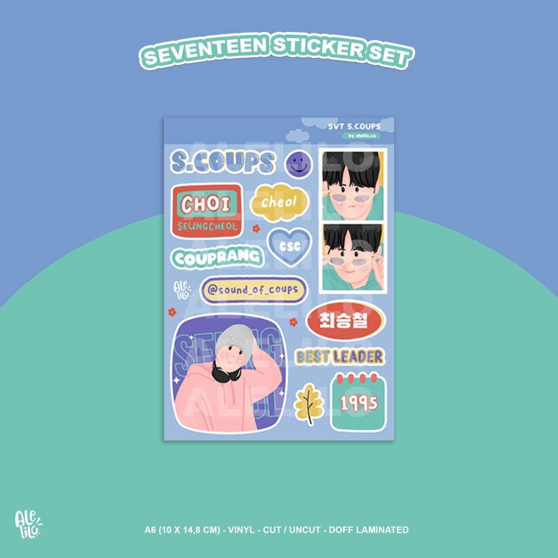Jual SEVENTEEN STICKER SET (NEW DESIGN) | Shopee Indonesia