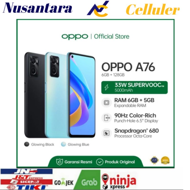 Jual HP OPPO A76 4G RAM 6 GB ROM 128 GB [Oppo A76 4g 6/128 GB] garansi ...