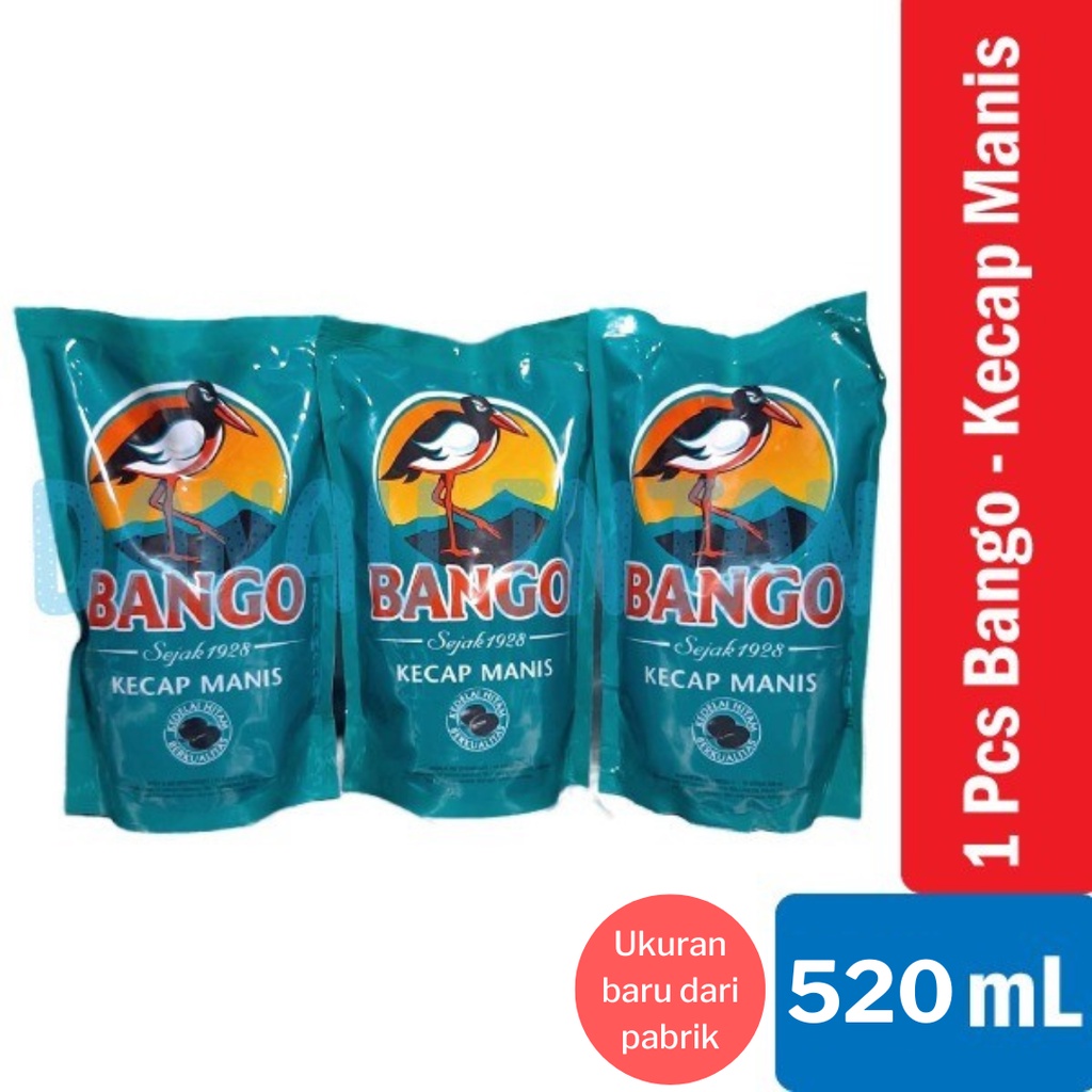 Jual Kecap Manis Bango 520mL Kemasan Pouch Refill | Shopee Indonesia