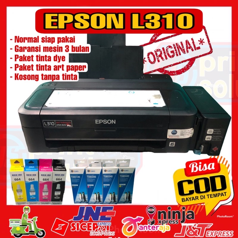 Jual PRINTER MURAH EPSON L310 SECOND BERGARANSI FREE PACKING KAYU ...