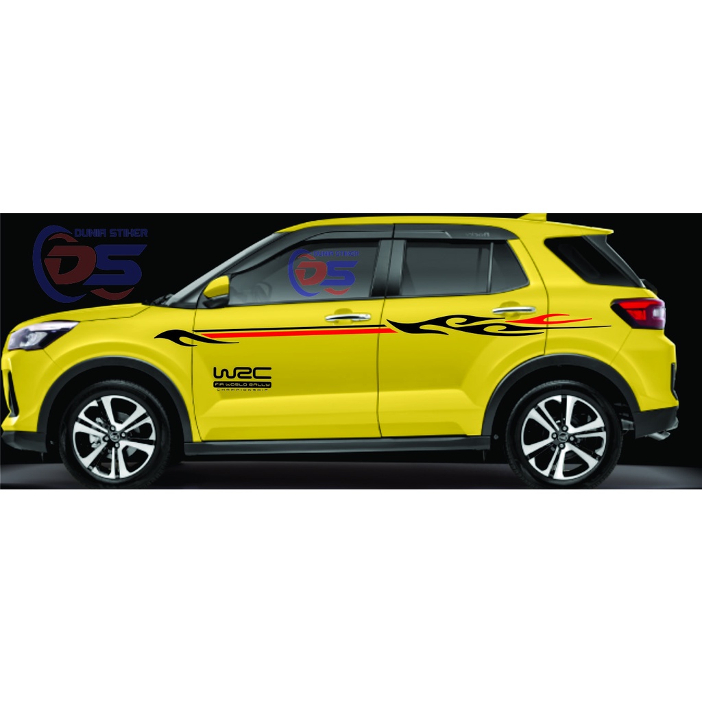 Jual STIKER MOBIL DAIHATSU ROCKY STIKER TRIBAL WRC STIKER VARIASI BODY ...