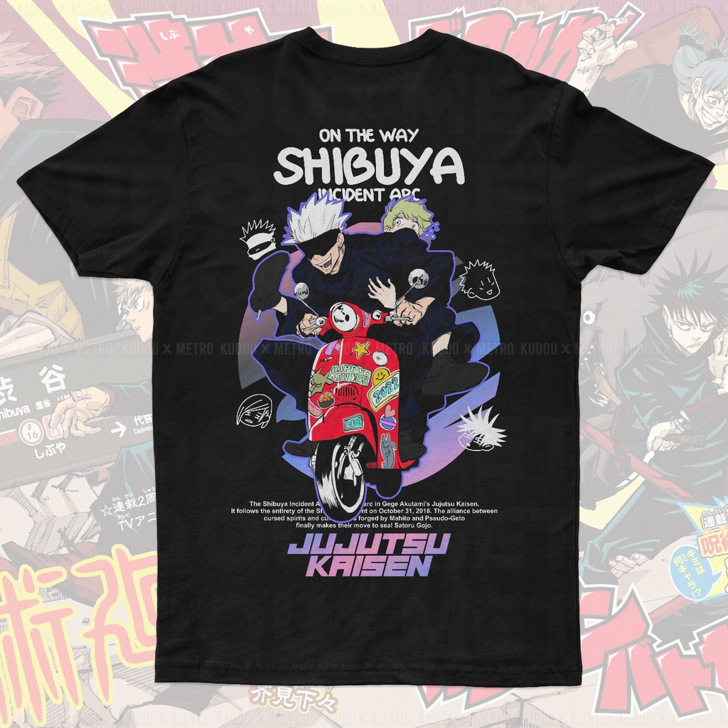 Jual Tshirt Jujutsu On The Way Shibuya Arc Anime Manga One Jujutsu ...