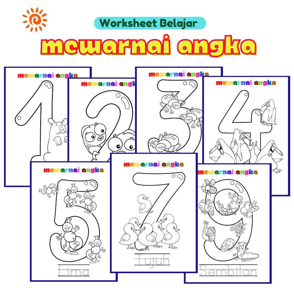 Jual Worksheet Anak 2 3 4 5 6 Tahun Aktivitas Menggunting dan Menempel ...
