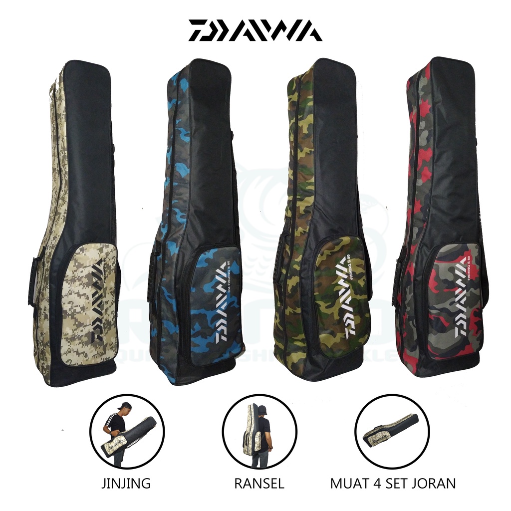 Jual Tas Pancing Daiwa Ransel Jumbo Loreng Ukuran 80cm 100cm 120cm ...