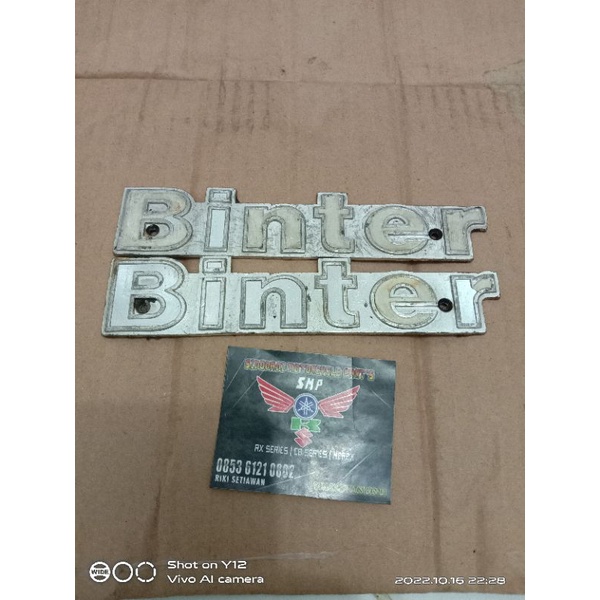 Jual emblem tangki Kawasaki Binter GTO original, aplikasi Merzy kz200 ...