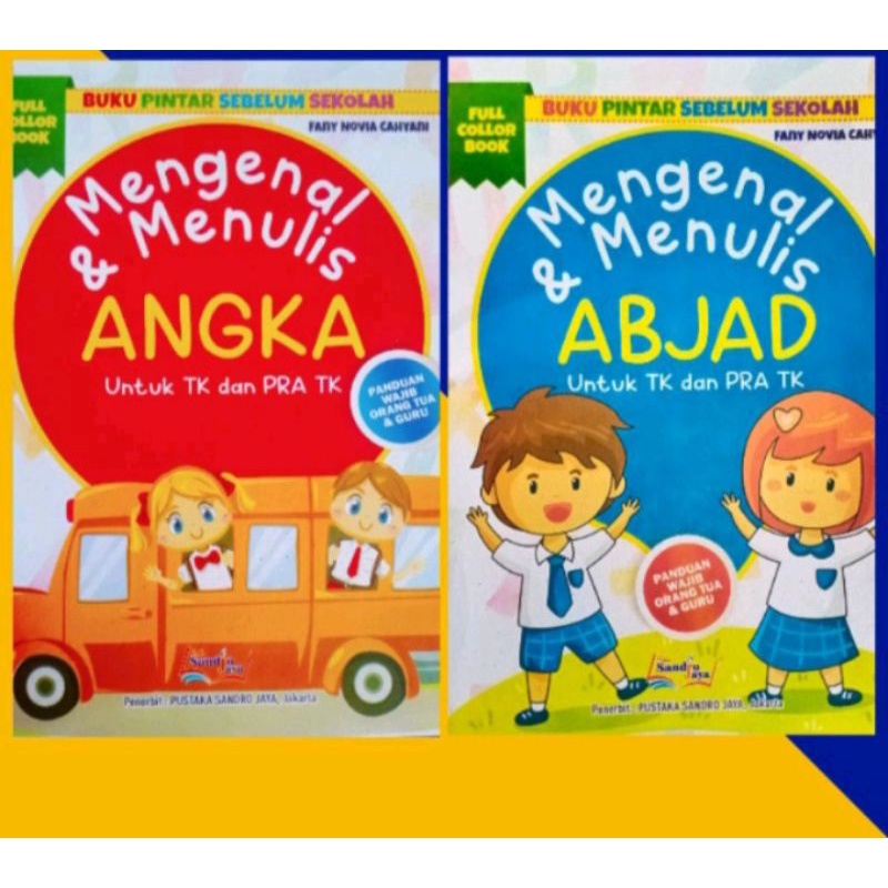 Jual Buku TK dan Pra TK / Mengenal & Menulis Huruf ABJAD dan ANGKA ...