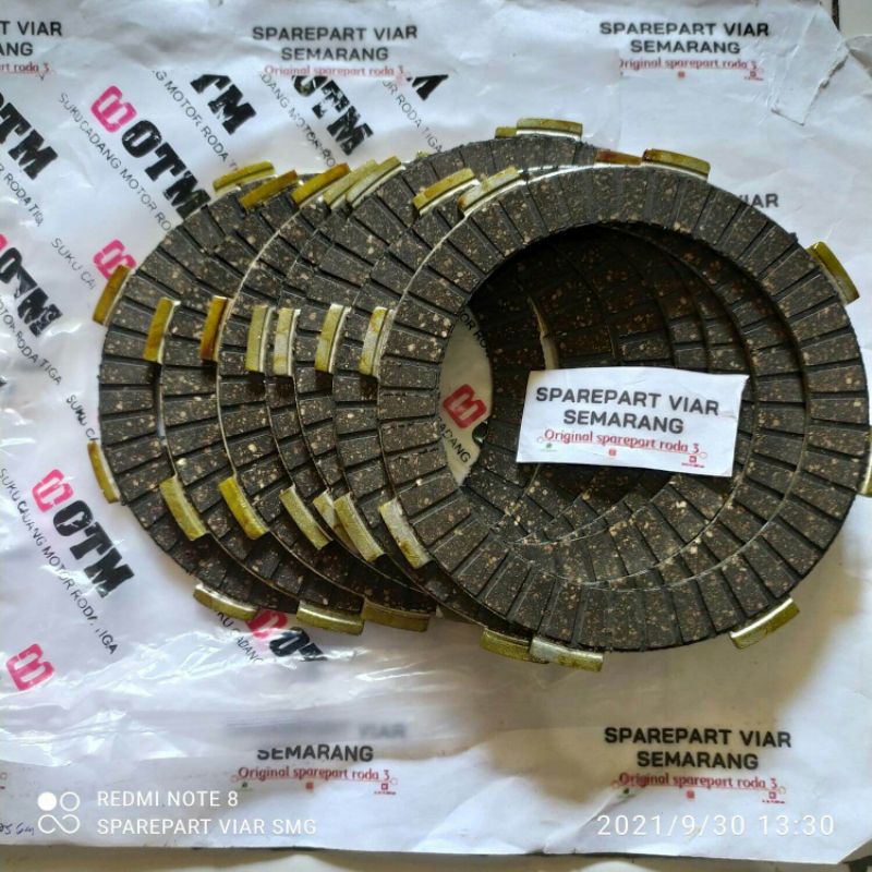 Jual Kampas Kopling Viar tossa isi 7 lebar kampas kopling viar roda 3 ...