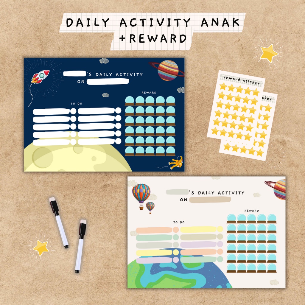 Jual Daily Planner Chart Activity Jadwal Tugas Kegiatan Harian To Do ...