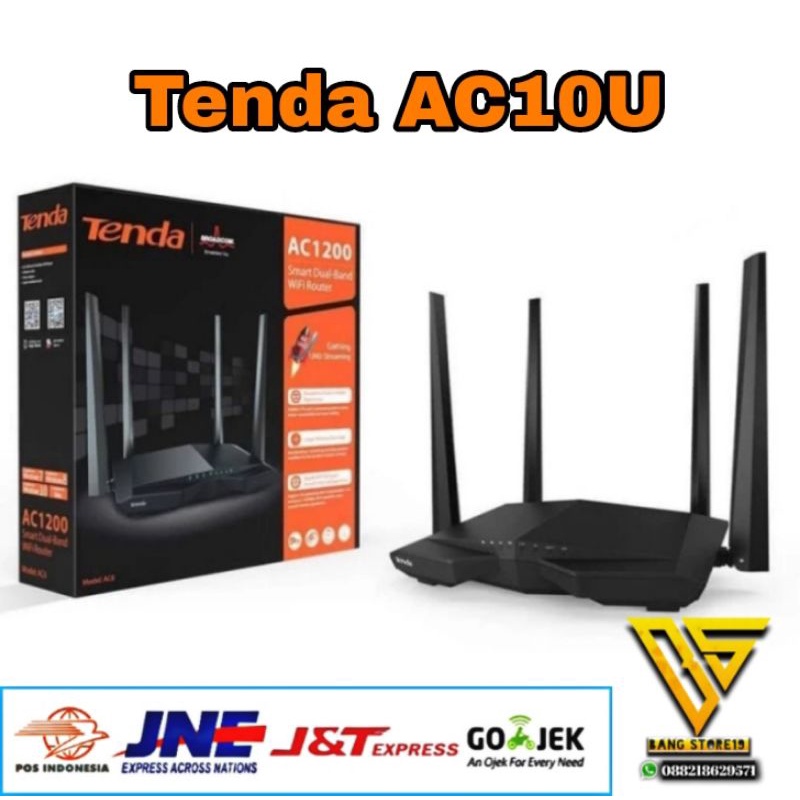Jual Tenda AC10U AC1200 Smart Dual Band Gigabit Wireless Router | Shopee Indonesia
