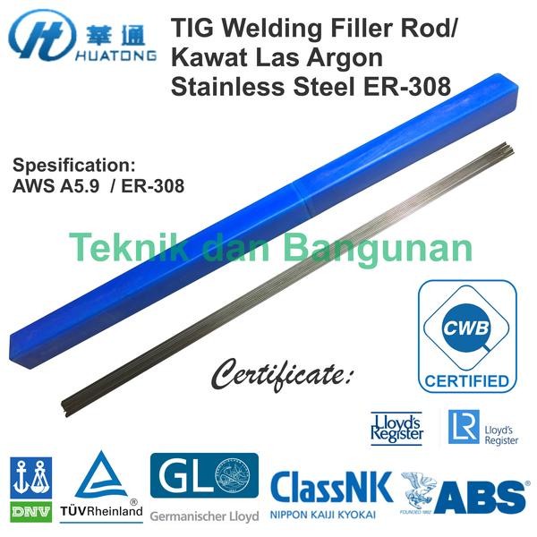 Jual 2.4mm x 1meter Tig Torch Rod Filler/Kawat Las Argon TIG Stainless ...