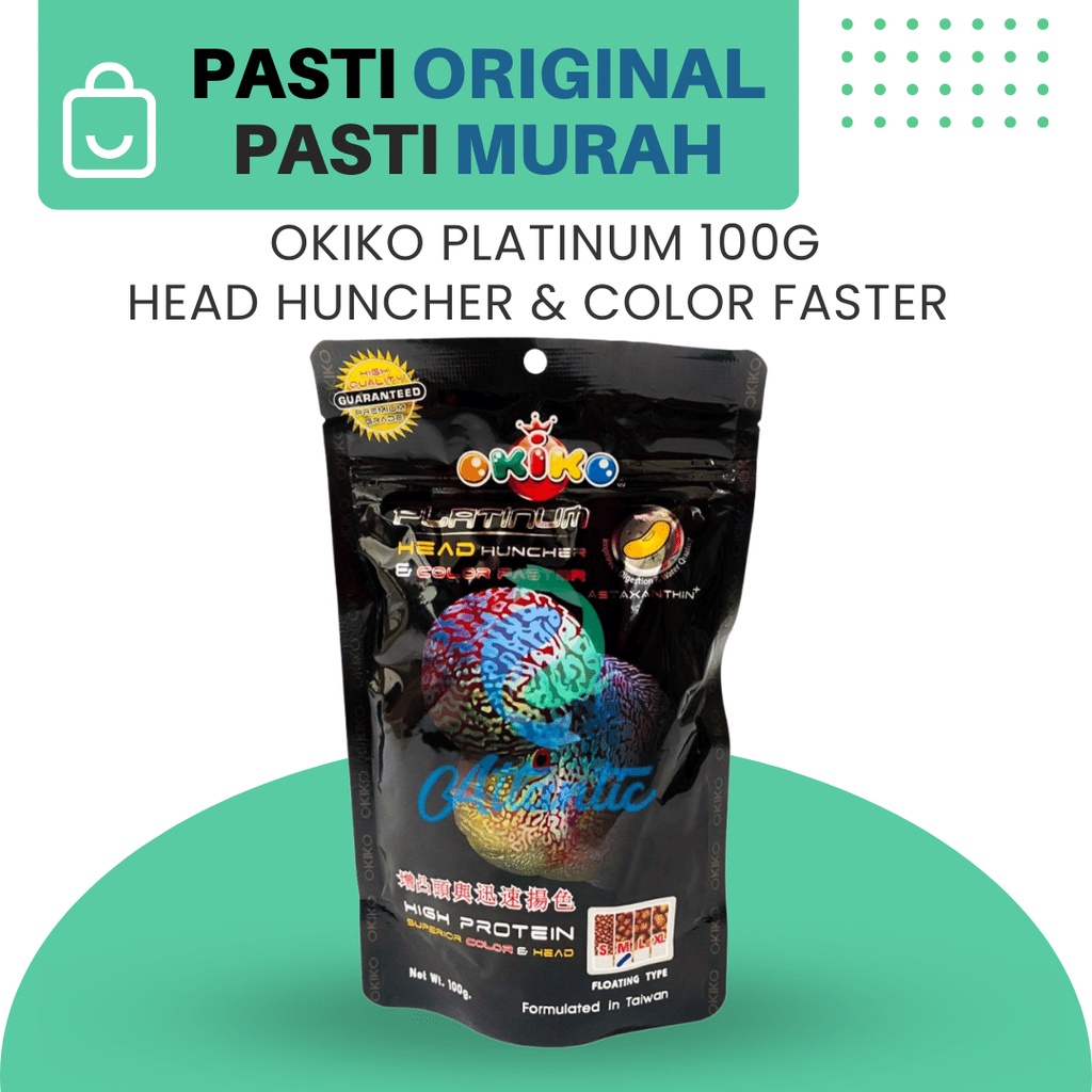Jual Okiko Platinum Head Huncher Color Faster 100 Gram 100g Makanan ...