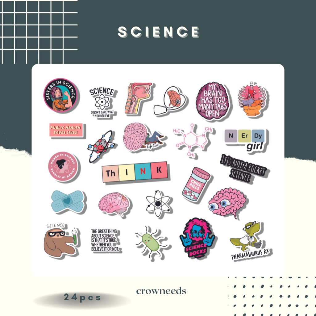 Jual [STIKER SCIENCE] STICKER AESTHETIC | STICKER TUMBLR | STIKER PACK ...