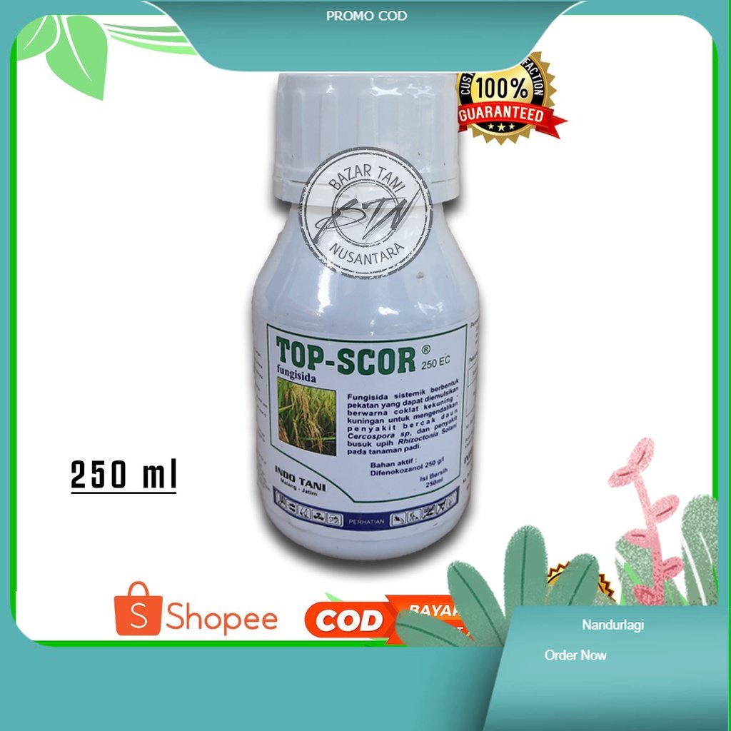 Jual COD TOP SCORE 250EC 250ml FUNGISIDA SISTEMIK difenokonazol 250 sekor | Shopee Indonesia