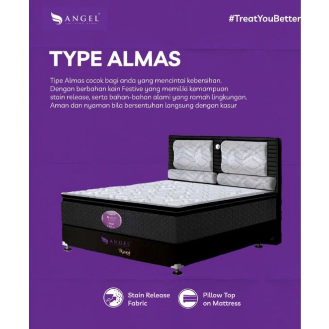 Jual JW - Spring bed Angel ALMAS SET - Pontianak | Shopee Indonesia