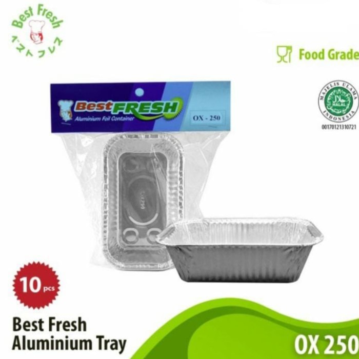 Jual Alumunium Foil Tray Ox 250 + Tutup ( 10 Pcs ) | Shopee Indonesia