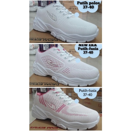 Jual Sepatu sneakers perempuan putih NEW ERA LOTUS | Shopee Indonesia