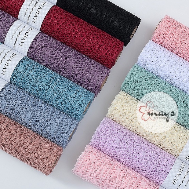 Jual [Per 1/2 Meter] Flower Wrap Jaring Spider Mesh Net 50 cm - Korean ...