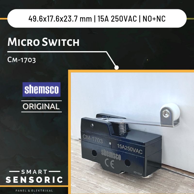 Jual Shemsco CM-1703 Limit Switch Micro Switch Setara Z-15GW2-B Omron ...