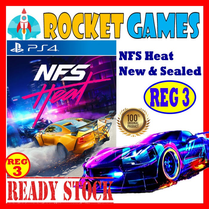 Jual Ps4 Need For Speed Heat / Nfs Heat Reg 3 Asia English Cd / Dvd ...